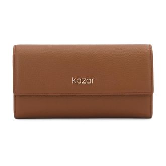 Kazar Rechteckiges Lederportemonnaie mit Klappe - - Accessories - Damen - Braun - ONE SIZE