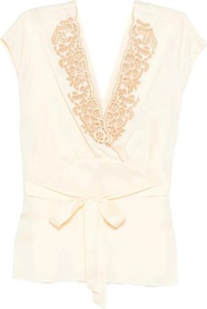 Antik Batik Femme, Tops, Beige, Taille: 38 FR Mariella Tee