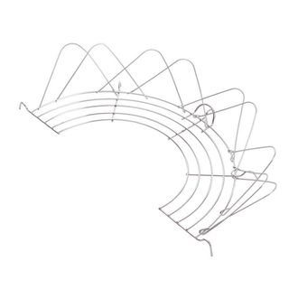 Lurrose Faltbarer &Ouml;labtropfkorb 2 St&uuml;ck K&uuml;chenhelfer aus Edelstahl 38cm mit Haken f&uuml;r Dampfgarer Nutzung in Zuhause und Gastronomie