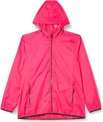 F.lli Campagnolo Damenjacke mit Regenkapuze, Erdbeere, XL