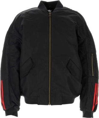 adidas Homme, Vestes, Noir, Taille: M Satin Bomber Jacket