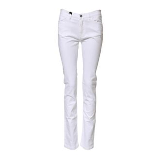 Dolce & Gabbana Wei&szlig;e Skinny Denim Jeans mit Strass - - Jeans - Damen - Wei&szlig; - L