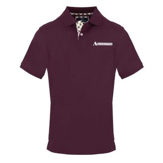 Aquascutum Poloshirt f&uuml;r Herren, kurz&auml;rmlig (Rot)