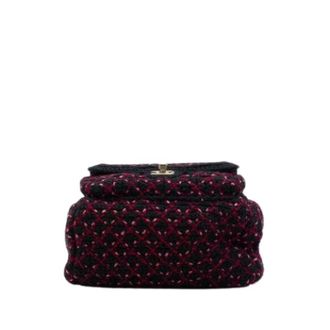 Chanel Pre-owned Sac &agrave; dos matelass&eacute; en tweed - Femme - Pre-owned - Noir - Taille: ONE Size