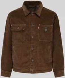 Levi's Regular Fit Jeansjacke mit Cordstruktur