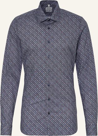 Olymp Hemd Level Five Body Fit Mit Extralangem Arm blau