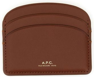 A.P.C. Porte-Cartes Demi-Lune - - Accessories - Damen - Braun - ONE SIZE