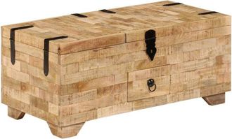 vidaXL Vidaxl - Table basse Bois de manguier massif 80x40x35 cm