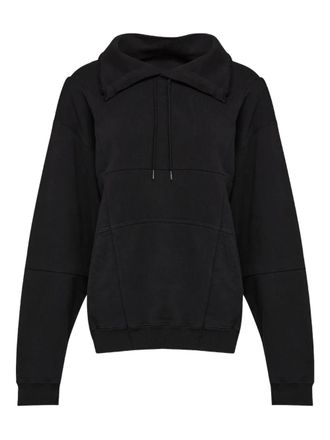 Maison Margiela hoodie &agrave; col pointu - Noir