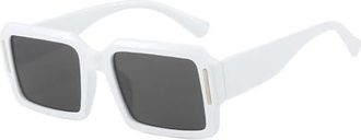 Generic Lunettes De Soleil Décoratives À Monture Carrée For Hommes Et Femmes(White)