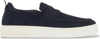 A|X Armani Exchange Wildleder-Slipper-Sneaker - - Shoes - Herren - Blau - 44 EU