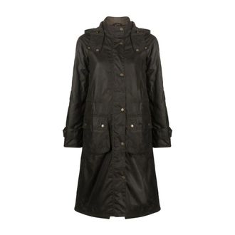 Barbour Femme, Manteaux, Vert, Taille: 38 FR Long Cannich Wax Coat