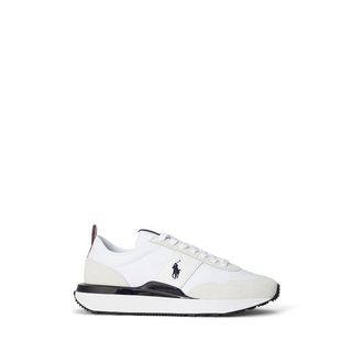 Polo Ralph Lauren Baskets basses &agrave; logo en cuir de vache m&eacute;lang&eacute;