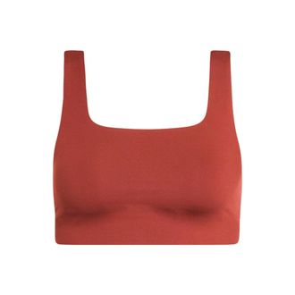 Girlfriend Collective Tommy Sports Bra, Womens Sports Bra Cropped, Square Neck, Without Padding and Underwire, Perfect for Boxing, Running, Training, Sizes XXS-6XL