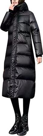 Generic Manteau Capuche Fourrure Veste Femme Chaude Hiver 2022 Vêtements D Hiver Pour Femmes Couleur Unie Manteau Noir Longue Loisirs Femmes Bulle Veste Doudo