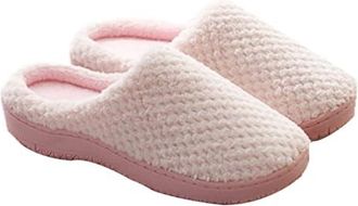 Garneck Pantoufles Dint&eacute;rieur Pour Couple En Coton Mousse &agrave; M&eacute;moire De Forme, Semelle Antid&eacute;rapante, Chaudes Dhiver Pour Femmes, Taille 40/41, Confort Et Chal