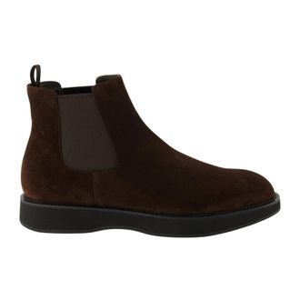 Prada Samtige Herren Stiefeletten - - Shoes - Herren - Braun - 42 EU