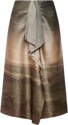 Pierre-Louis Mascia Femme, Jupes, Multicolore, Taille: 40 FR Adastrgum Midi Skirt