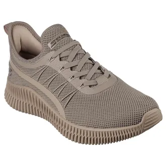 Skechers Herren Bobs Geo Sneaker, Taupe, 43 EU