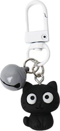 Generic Porte-cl&eacute;s de chat Cl&eacute;s de voiture - Charm de porte-cl&eacute;s de chat, porte-cl&eacute;s | Pendentif avec pendentif porte-cl&eacute;s chat et noir, sacs &agrave; dos, sacs d&eacute;co
