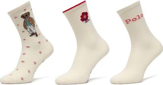 Polo Ralph Lauren Lange Socken Polo Ralph Lauren 455P10258001 &Eacute;cru