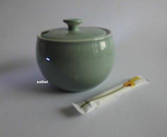 Dibbern Zuckerdose aus Porzellan, Farbe: Salbei, Volumen: 0.3 l, Durchmesser: 9.5 cm, 2016000045