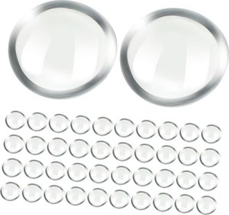 Soimiss 300stücke Klare Flache Glasmurmeln Zum Befüllen Von Vasen Perlen Für Hydrokulturpflanzen Aquarium Und Tischdekoration Transparente Glassteine Für Zuha