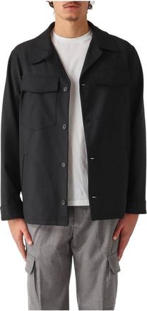 White Sand Homme, Vestes, Noir, Taille: S Surchemise