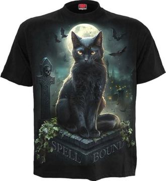 Spiral Spell Bound Homme T-Shirt Manches Courtes Noir XXL 100% Coton Regular/Coupe Standard
