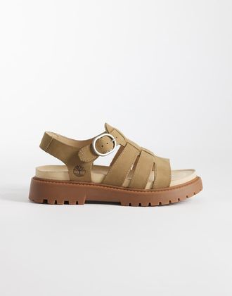 Timberland Clairemont Way - Sandales en nubuck - Beige moyen-Neutre