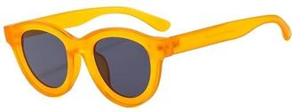 Generic Lunettes De Soleil Petit Cadre Ext&eacute;rieur Hommes Femmes Vacances D&eacute;coratives(Orange)