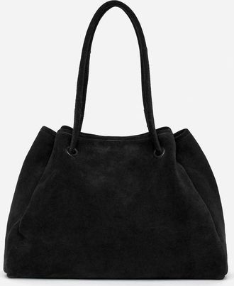 Arket Tragetasche Aus Spaltvelours -Schwarz