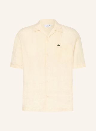 Lacoste Resorthemd Comfort Fit Aus Leinen beige