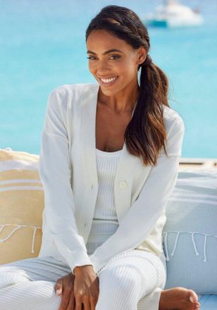 Lascana Strickjacke in kurzer Form, Loungewear