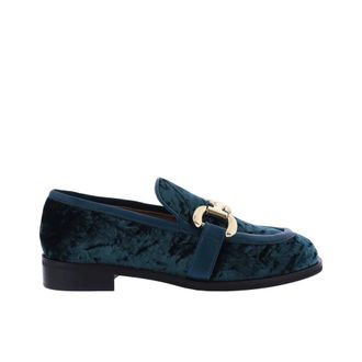 Paris Punk Samt Gr&uuml;ne Schuhe - - Shoes - Damen - Gr&uuml;n - 40 EU