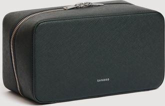 Sandro Trousse de toilette en cuir reconstitu&eacute;