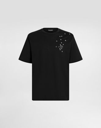 Dolce & Gabbana T-shirt Aus Baumwolle - Mann T-shirts Und Polos Schwarz 56