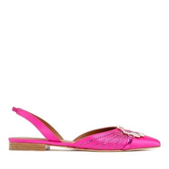 Malone Souliers Sandalen - Fuchsia Satin Misha Flats - Gr. 36 (EU) - in Rosa - für Damen