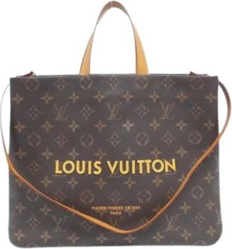 Louis Vuitton unisex, Pre-owned, Brun, Taille: ONE Size Sac cabas en cuir Pre-owned