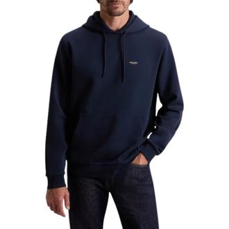 Woolrich Logo Interlock Hoodie - - Sweatshirts & Hoodies - Herren - Blau - M