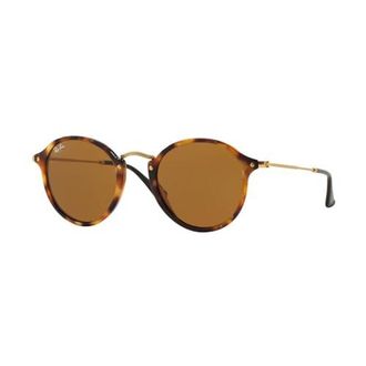 Ray-Ban Rb 2447 Lunettes de Soleil, Multicolore (Monture : Havana, Verres : Marron 1160), Medium (Herstellergröße: 49) Mixte