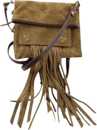 Jerome Dreyfuss Sac bandouli&egrave;re en daim Pre-owned - Femme - Pre-owned - Brun - Taille: ONE Size
