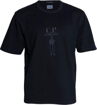C.P. Company C.p. Company, Homme, Tops, Noir, Taille: XL T-Chemises