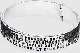 Serge Thoraval Bracelet Edmond Rostand Riveté Argent