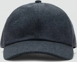 Mango Casquette en laine bleu marine - Homme - Taille unique - MANGO MAN