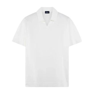 Drumohr Polo Frosted - - Tops - Herren - Wei&szlig; - 2XL