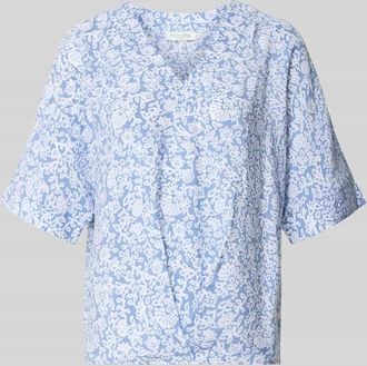 Christian Berg Regular Fit Bluse mit V-Ausschnitt und 1/2-Arm