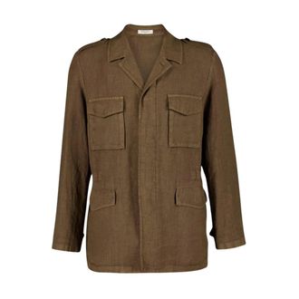 Boglioli Leinenfeldjacke Braun - - Jackets - Herren - Braun - XL