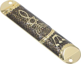 Hemobllo Mezusa T&uuml;rdekoration aus Metall mit Zinklegierung und Papierrolle Klassische J&uuml;dische Haust&uuml;r f&uuml;r Religi&ouml;se Verwendung Geeignet f&uuml;r T&uuml;rpfosten und Inn