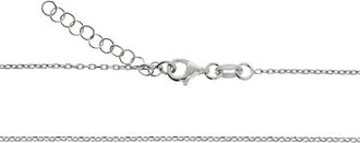 Diamonds By Ellen K. Halskette Silber 925 mit 1x Diamant 0,008ct. Buchstabe V